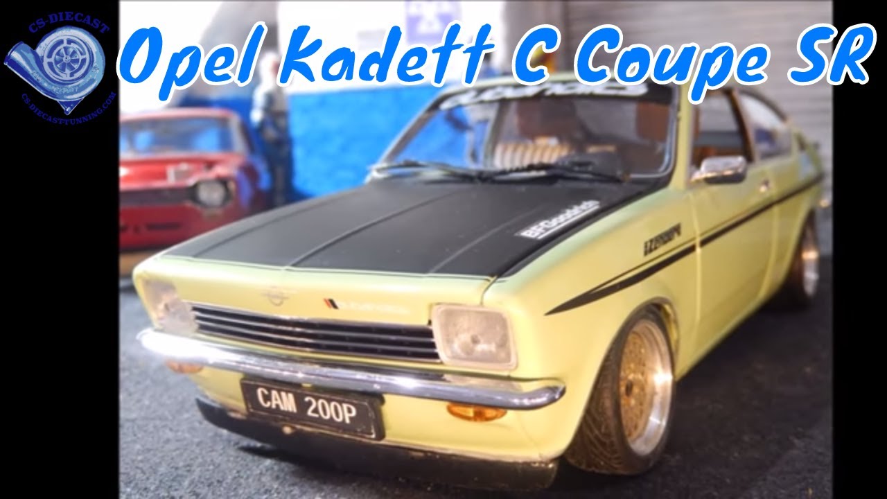 Custom made Opel Kadett C coupe SR 1/18 minichamps diecast model - YouTube