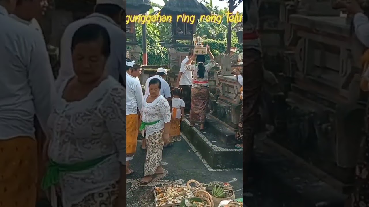 ngunggahan ring rong telu setelah upacara atma wedana dan ngaben. - YouTube