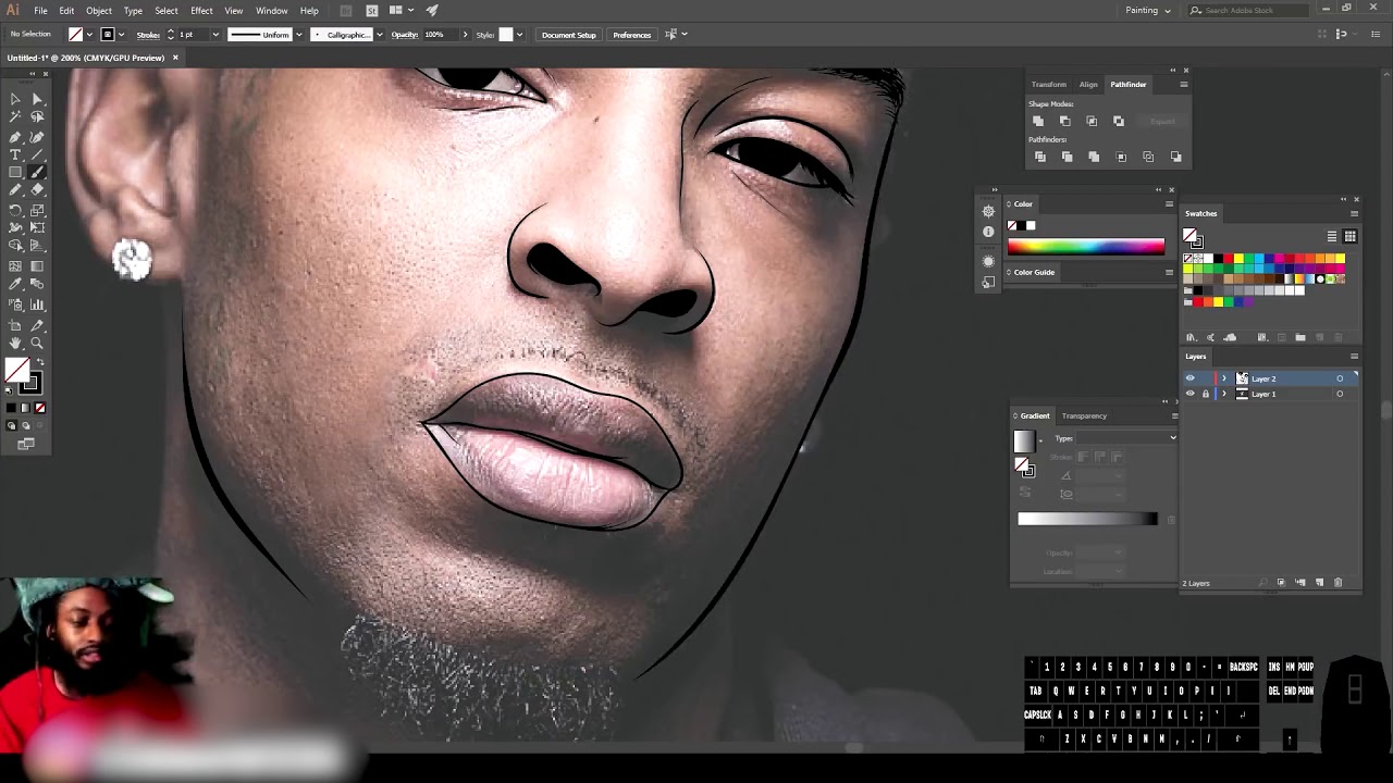 How To Cartoon Yourself - Step By Step | Adobe Illustrator Tutorials ...