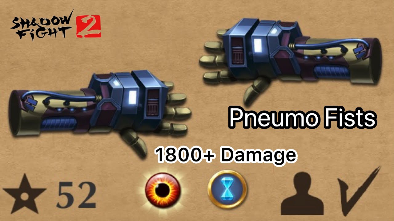 SHADOW FIGHT 2 / UNDERWORLD / Weapon Pneumo Fists / 1800+ Damage / IOS ...
