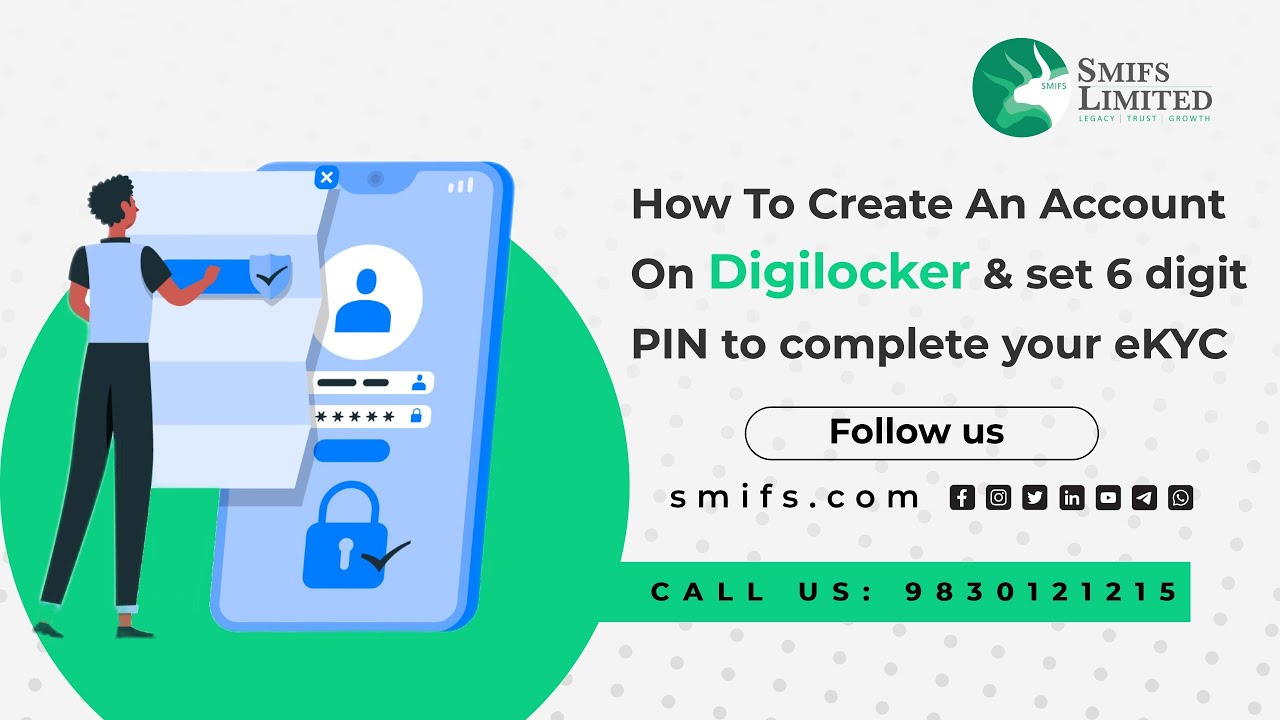 How To Create An Account On Digilocker and set 6 digit PIN to complete ...