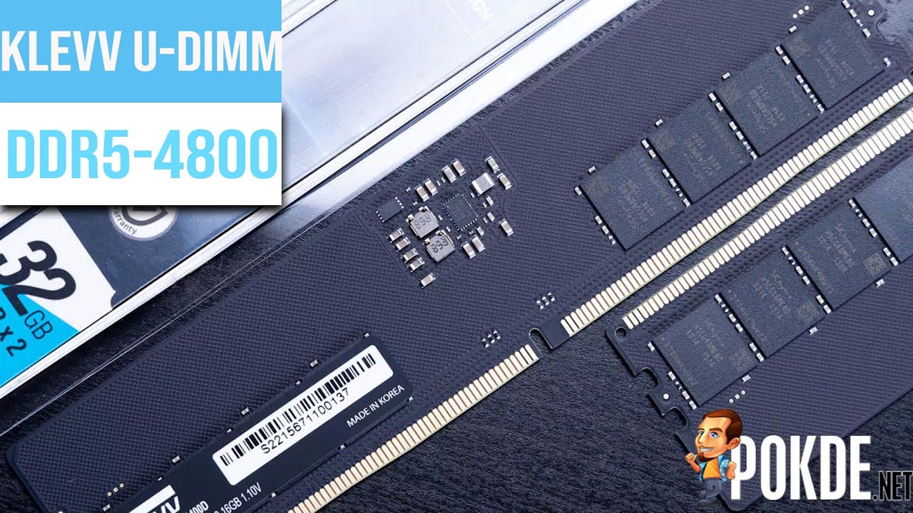 KLEVV DDR5 U-DIMM Standard Memory DDR5-4800 CL40 Review ...