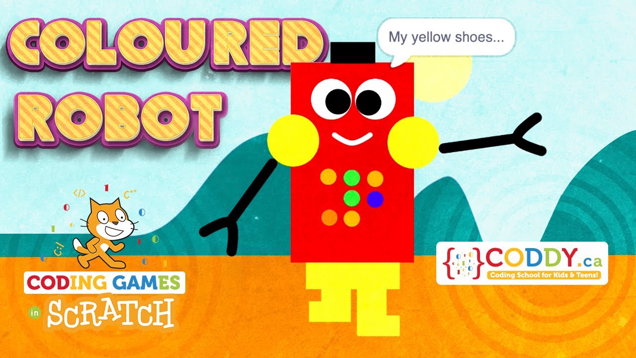 Coloured Robot with Scratch 3.0 | Make Your Own Game at CODDY.ca - YouTube