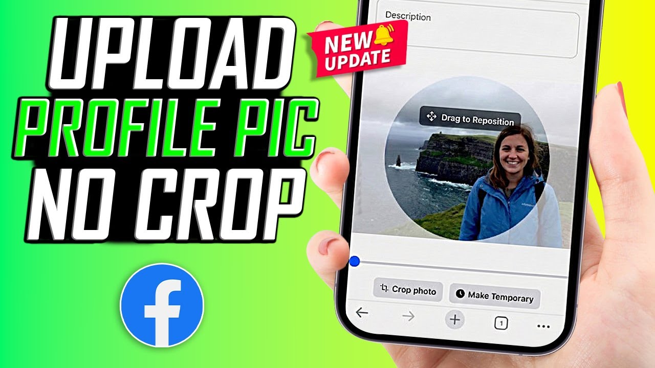 How To Upload Full Facebook Profile Picture Without Cropping - YouTube