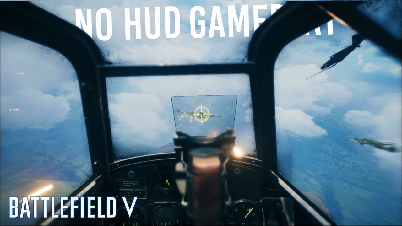 No HUD air combat Battlefield V Gameplay is awesome - YouTube