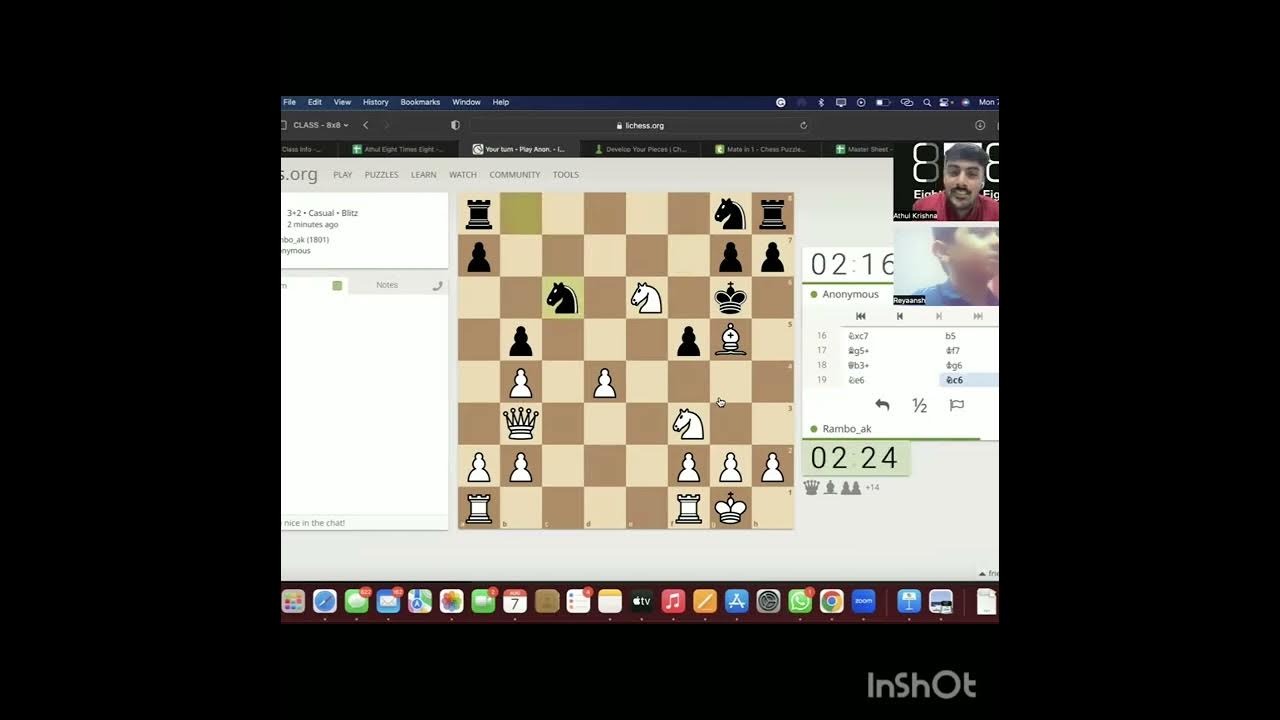 Reyaansh @chess class #chess #kidchess - YouTube