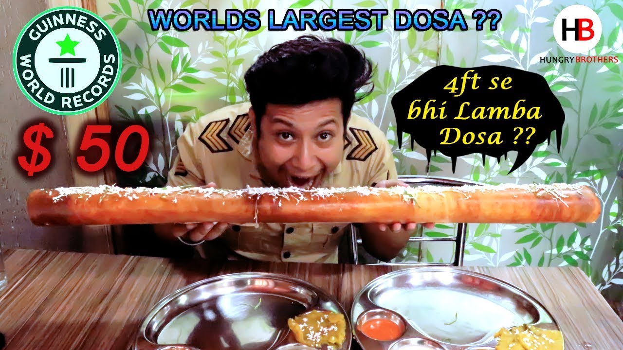 Longest Dosa in the World Size 4ft | Biggest Dosa Of Jamshedpur | Very ...