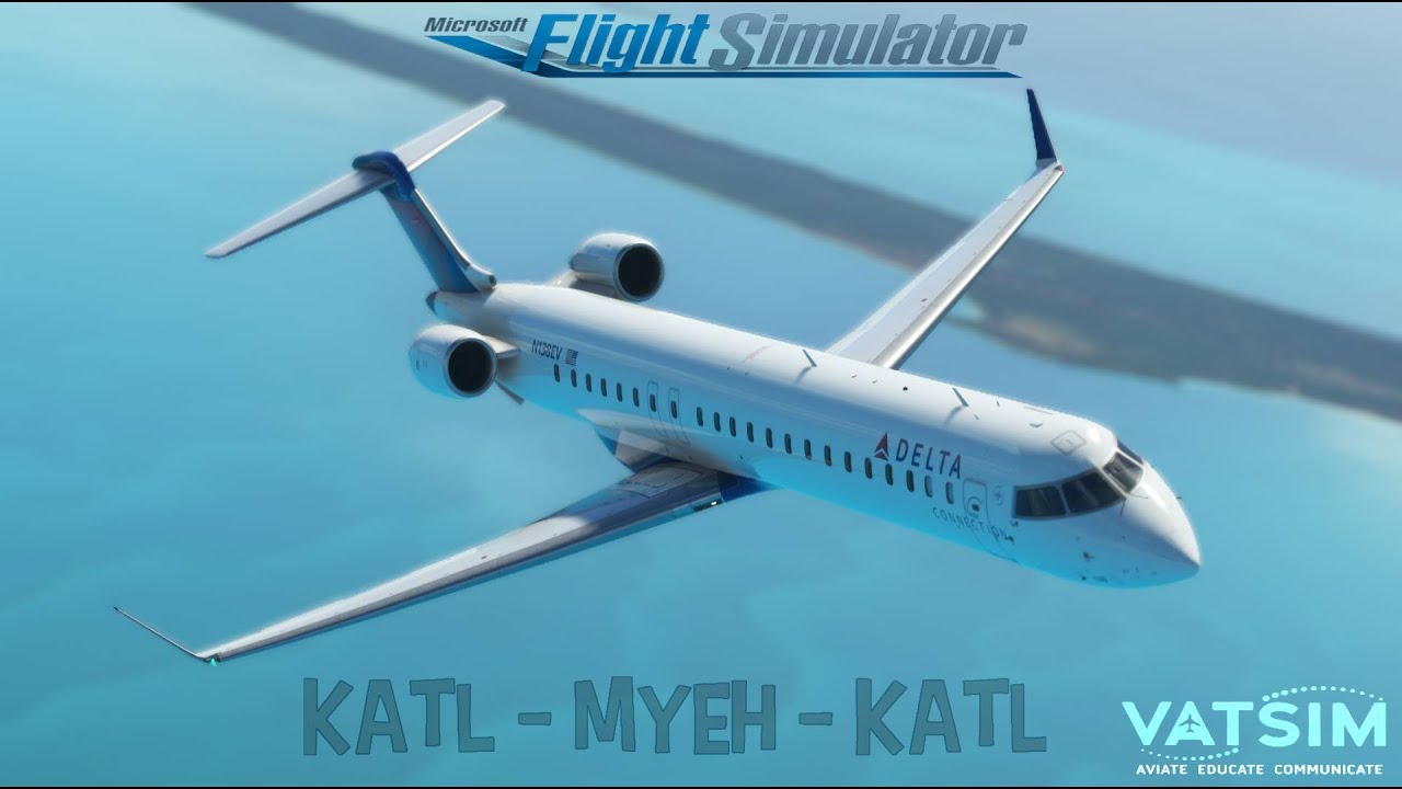 🔴MSFS | Delta Connection CRJ-900 | Atlanta North Eleuthera Atlanta ...