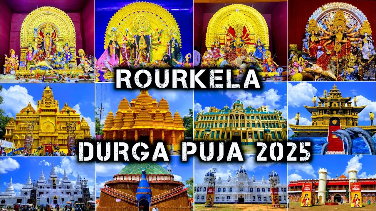 Rourkela Durga Puja 2025 || 71 Pandals || Rourkela - YouTube