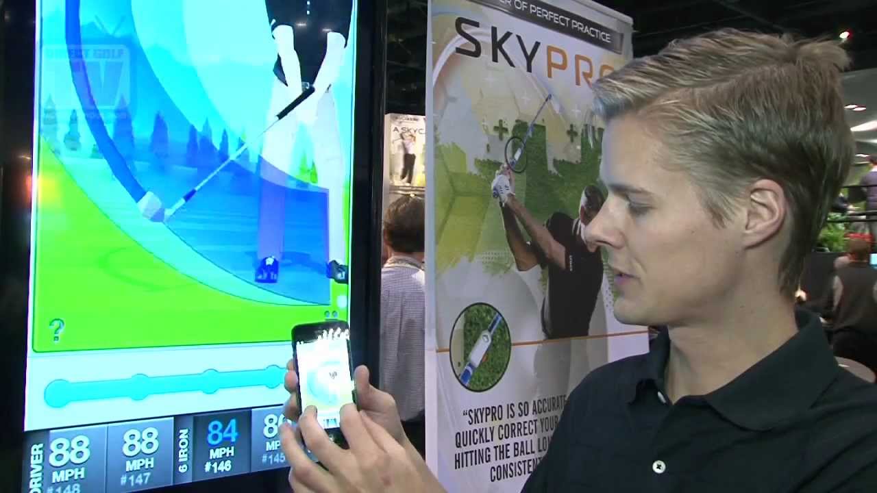 Skypro Swing Analyser - DGTV at PGA Trade Show - YouTube