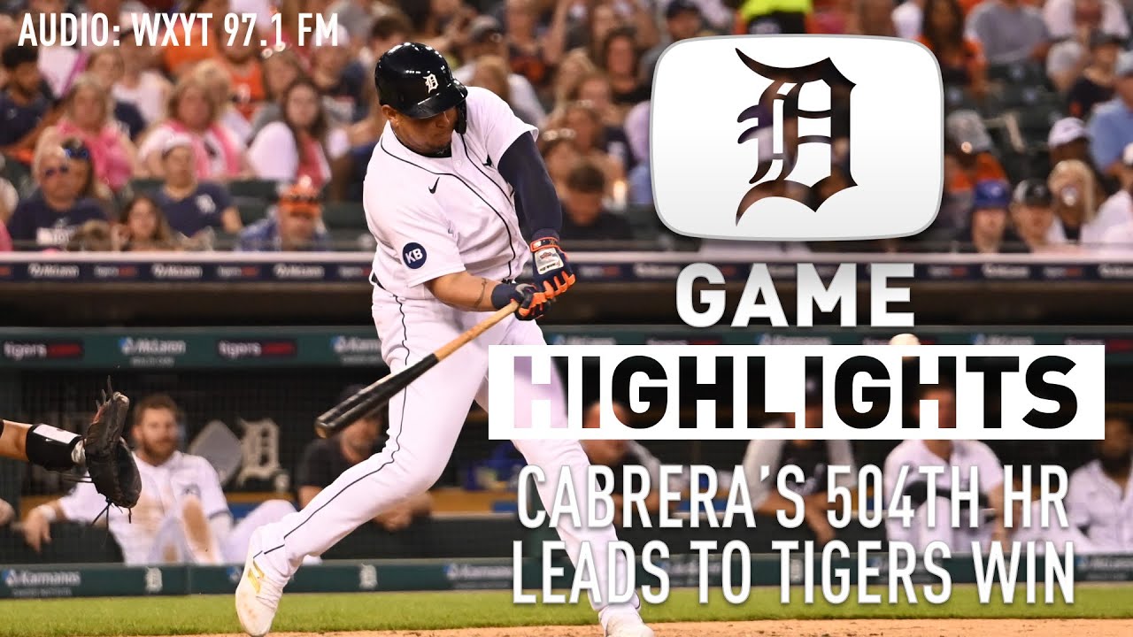 Tigers Highlights | Cabrera's 504th Home Run Leads to Tigers Win - YouTube