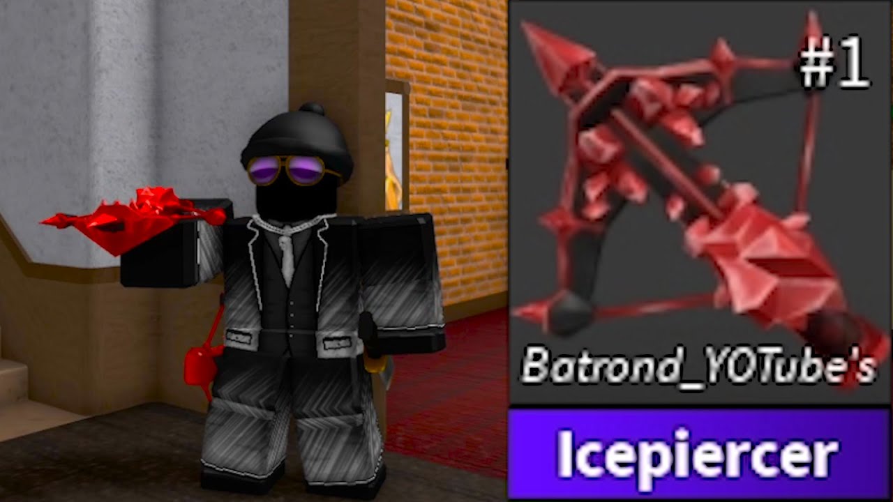 roblox red icepiercer trophy montage (murder mystery 2) - YouTube
