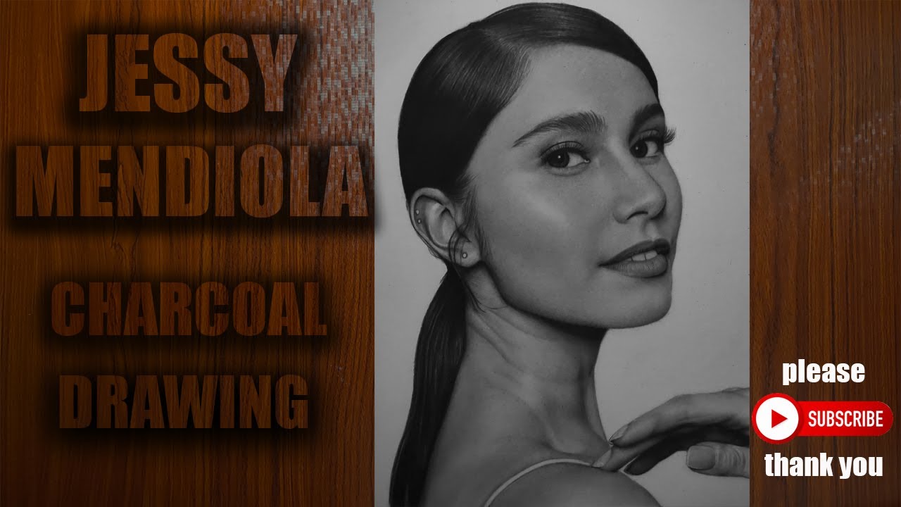 JESSY MENDIOLA | CHARCOAL DRAWING | ART OF WARren - YouTube