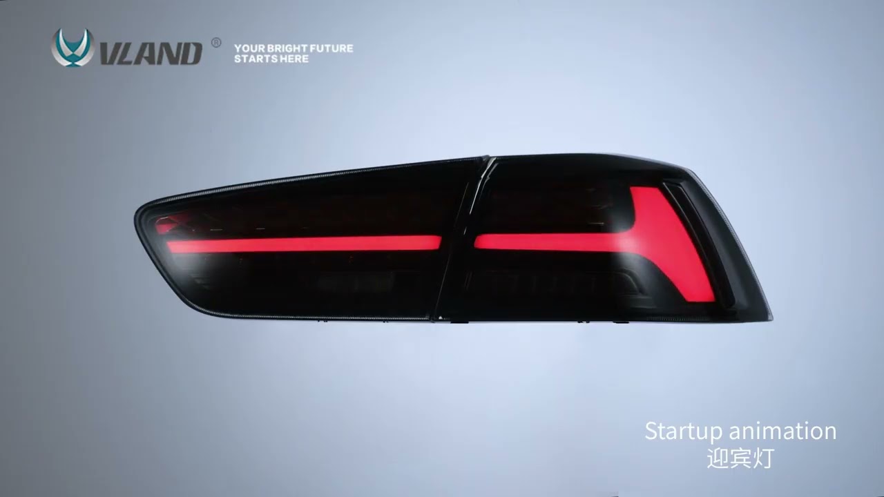 VLAND Full LED Tail Lights for Mitsubishi Lancer EVO X 2008-2018 - YouTube