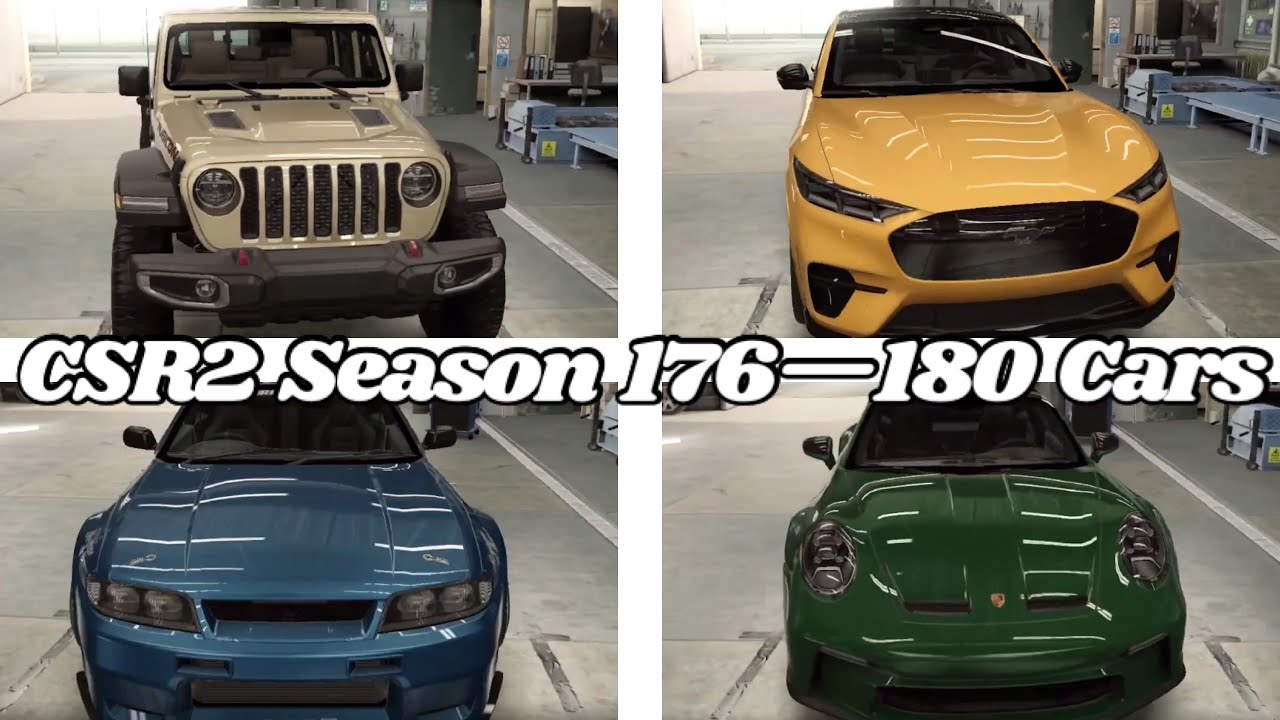 CSR2 Season 176—180 cars（25/3 updated） - YouTube