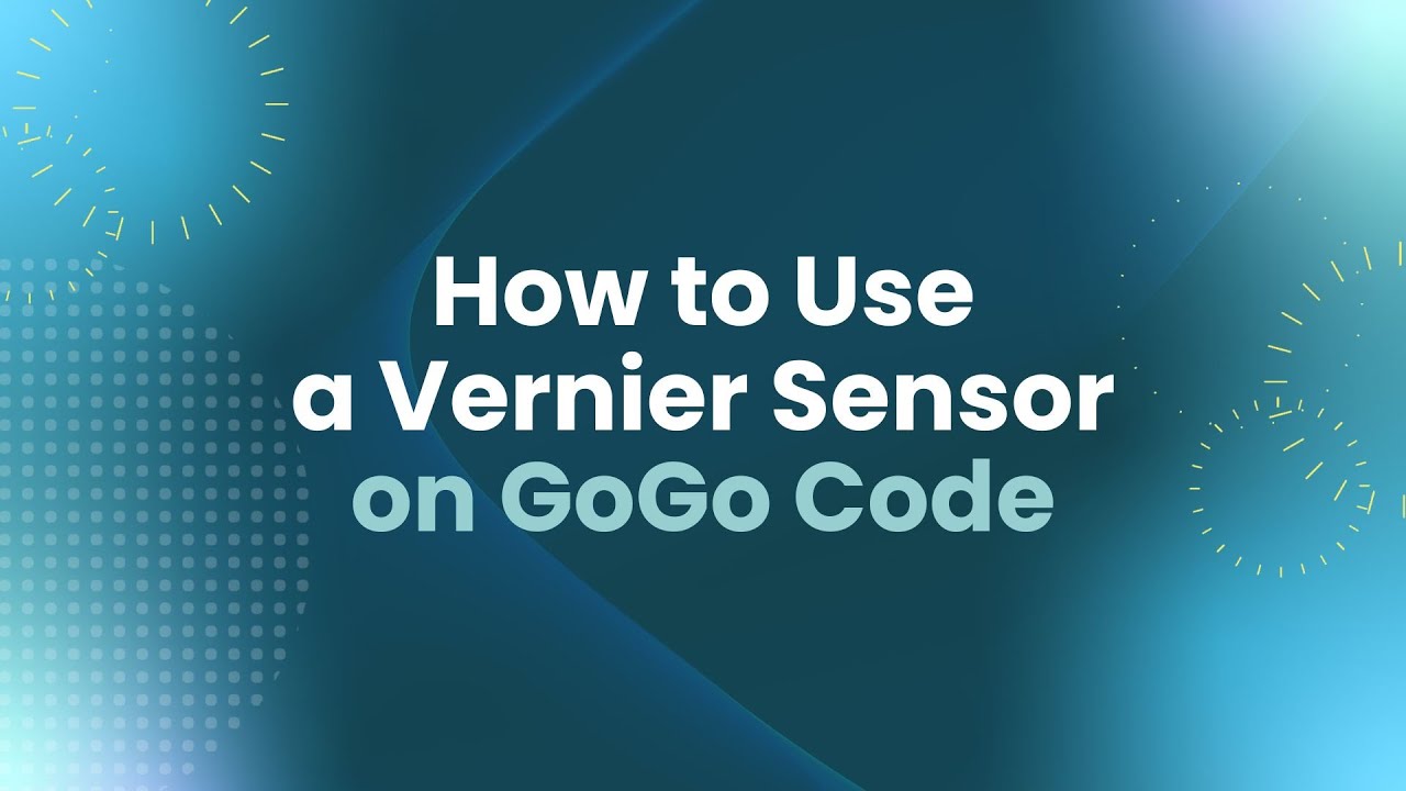 How to Use a Vernier Sensor on GoGo Code [ENG] - YouTube