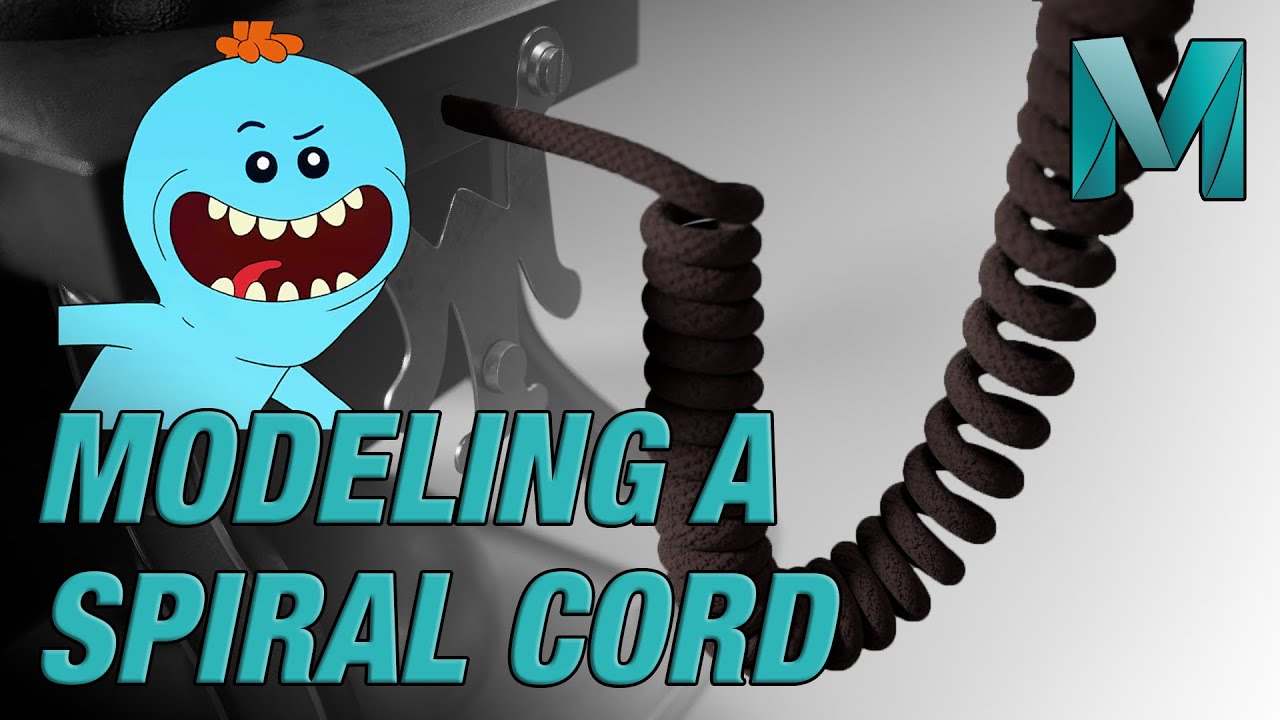 Maya Modeling Tutorial: How to Create a Realistic Spiral Cord with the ...