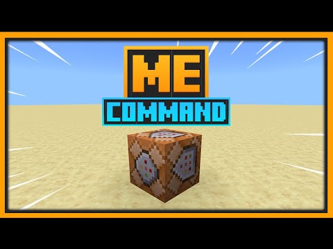 🟨 WHAT DOES and HOW TO USE /ME COMMAND - Minecraft Bedrock & Java - YouTube