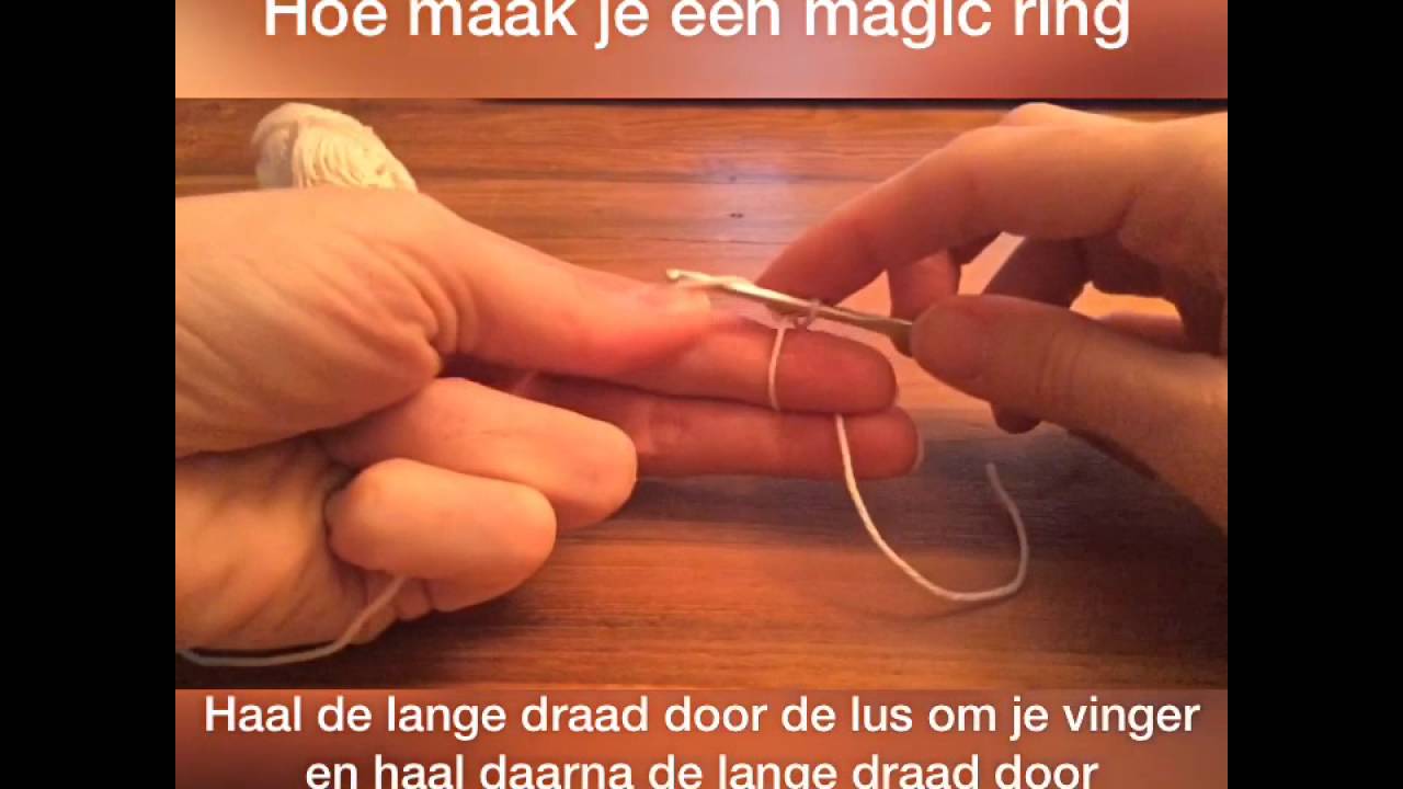 Hoe haak je een magische ring of magic ring? - YouTube