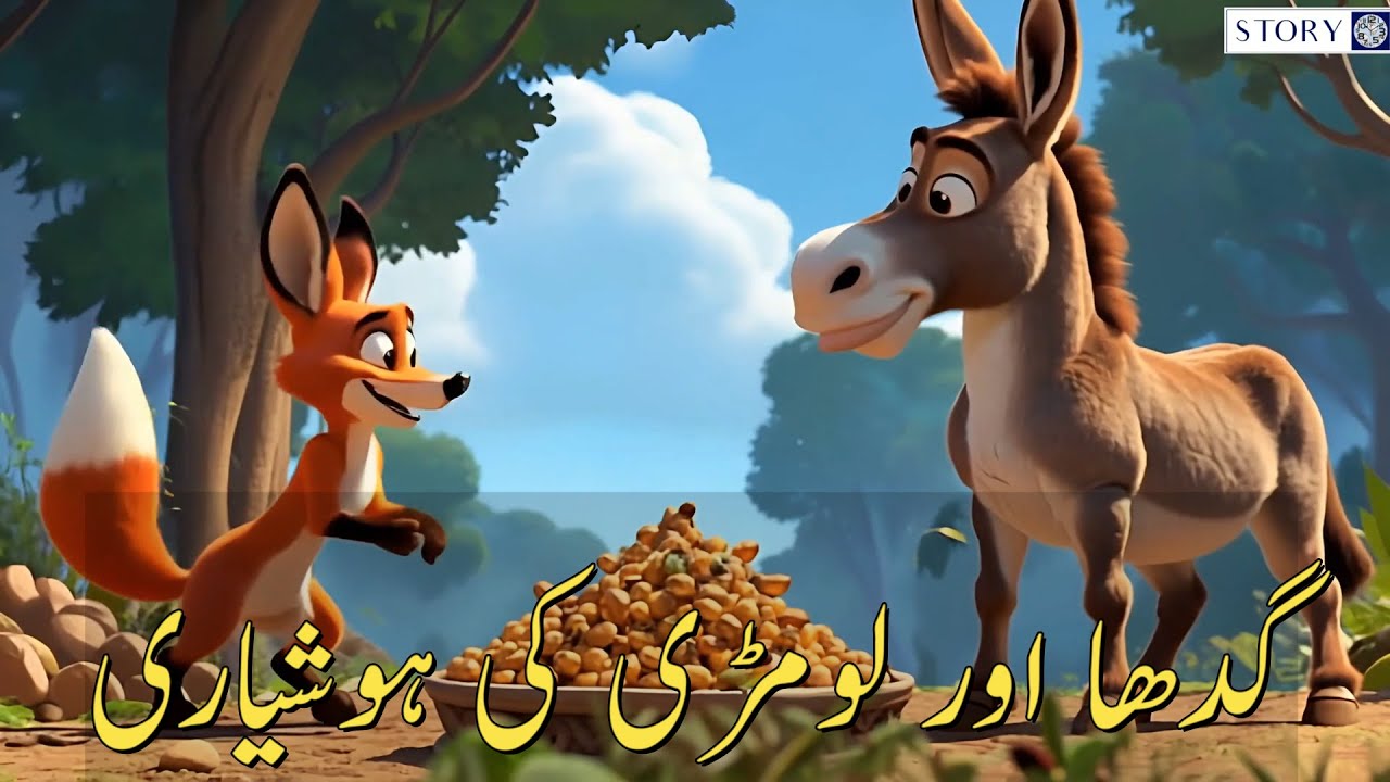 Gadhe or lomri ki hoshiyari 🐴🦊| The Cleverness of the Donkey and the ...