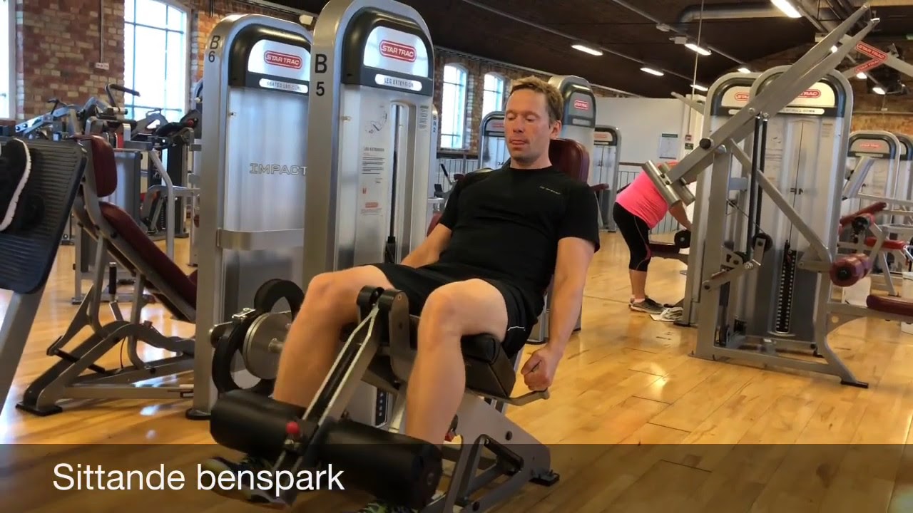 Sittande benspark - Framsida lår - YouTube