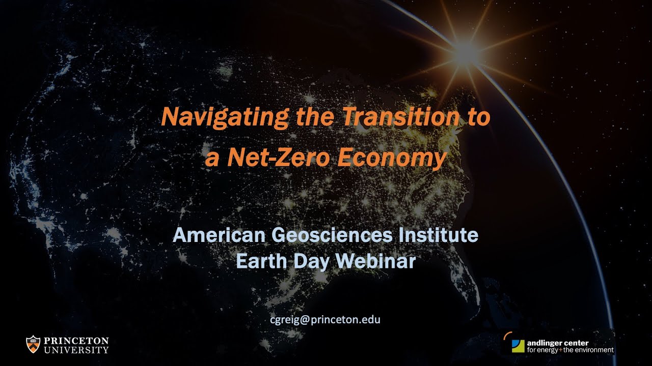 Navigating the Transition to a Net-Zero Economy - YouTube