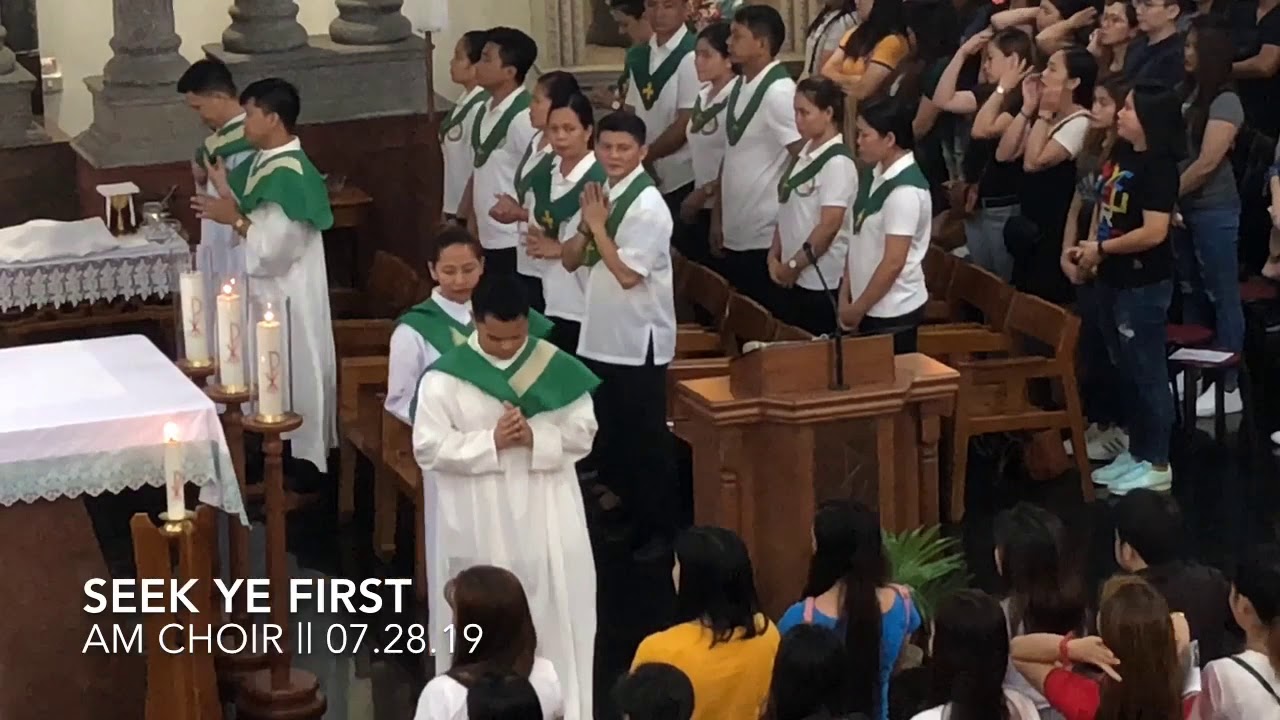 Seek Ye First ~ AM Choir - YouTube
