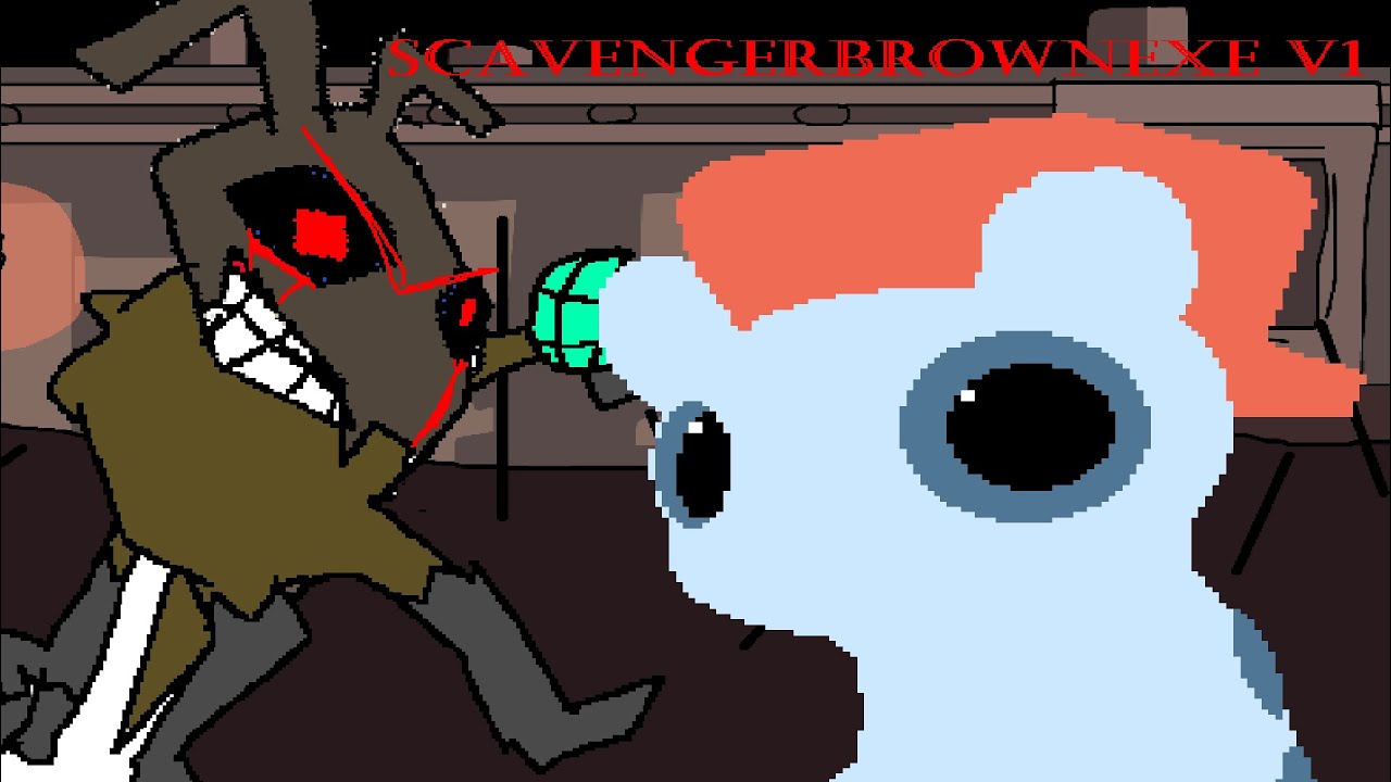 scavenger brown exe fnf v1 (old) - YouTube