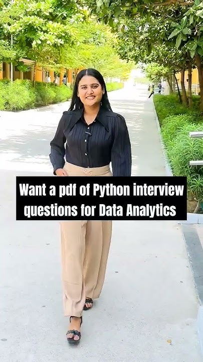 Python Interview Questions for Data Analytics - YouTube