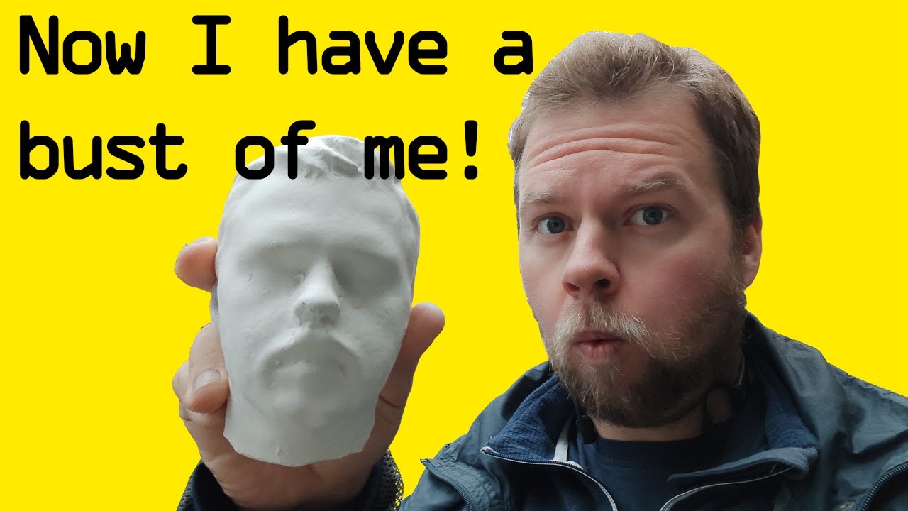 Turn 3D-printed bust into a plaster / gypsum bust! - YouTube