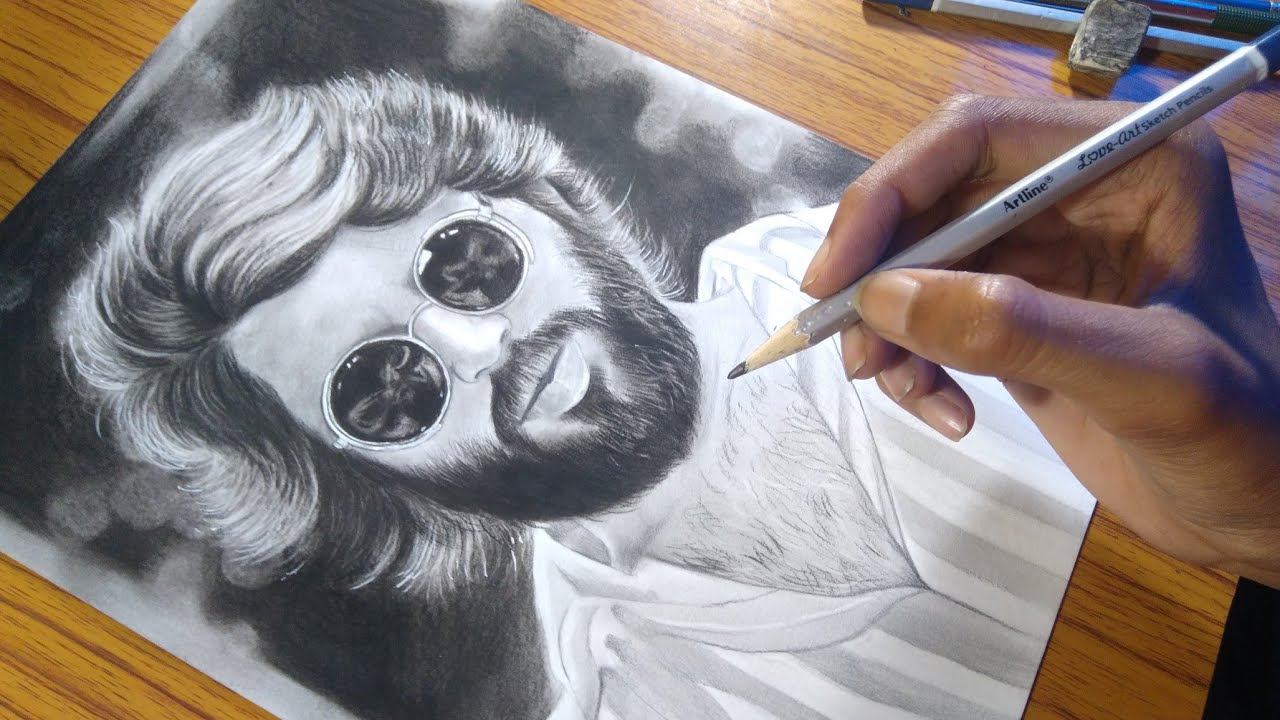 Vijay devarakonda (arjun reddy) easy drawing tutorial step by step ...