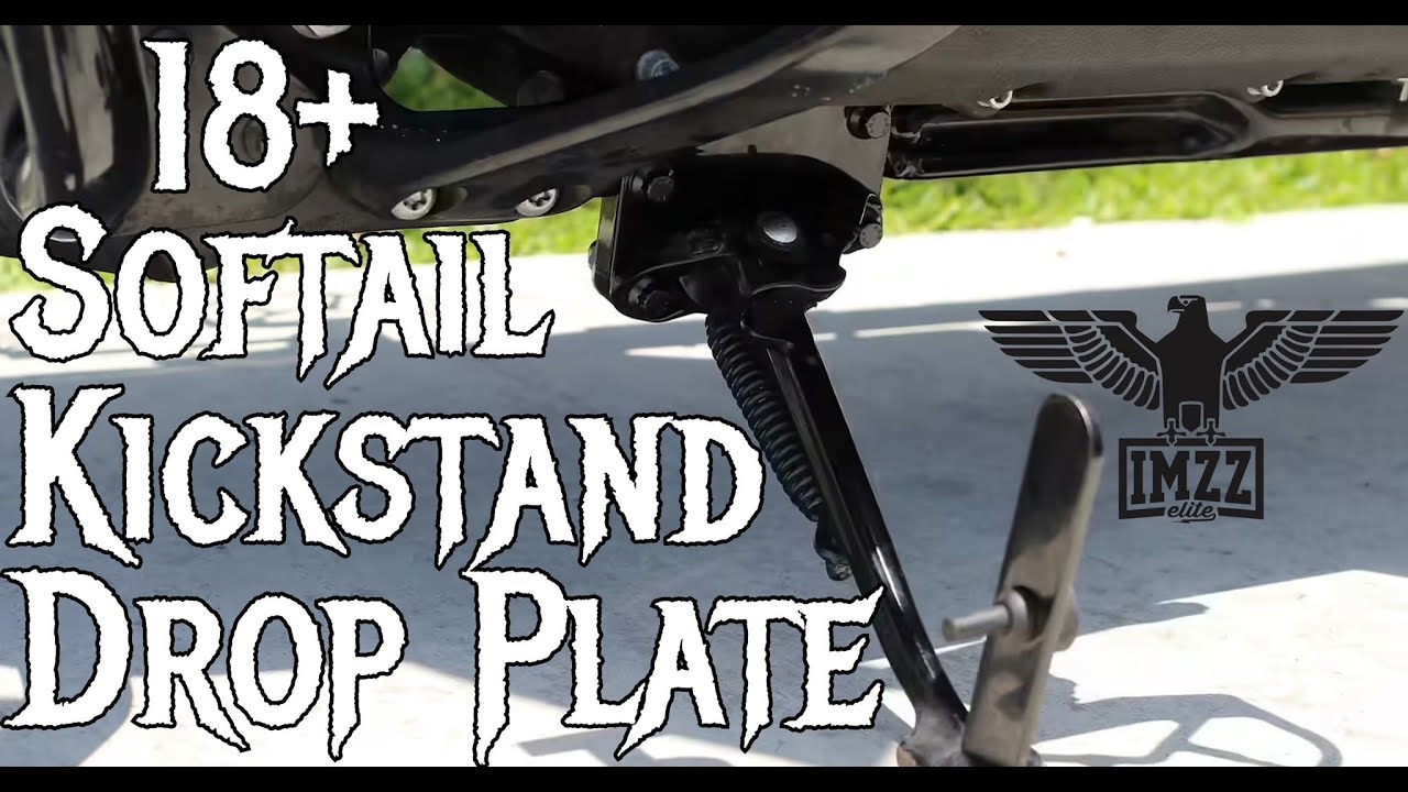 Imzz Elite | Introducing our NEW M8 Softail Kickstand Drop Plate - YouTube