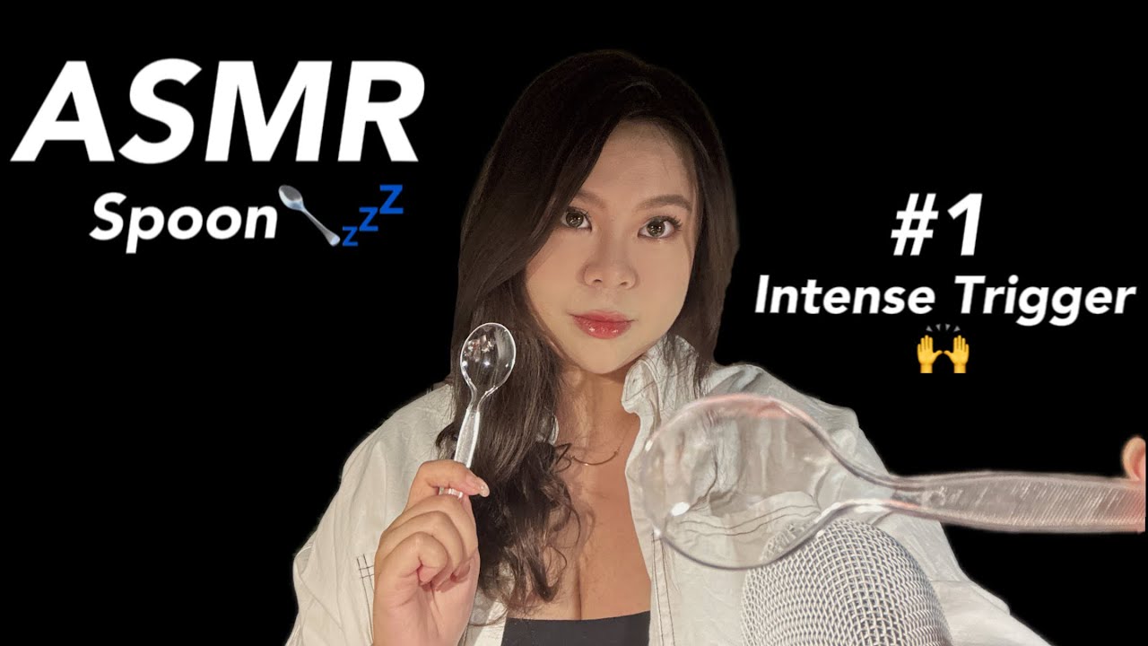 ASMR 100% TINGLES GUARANTEED 🤯💤 Plastic Spoon on Mic 🥄🎧 No Talking - YouTube