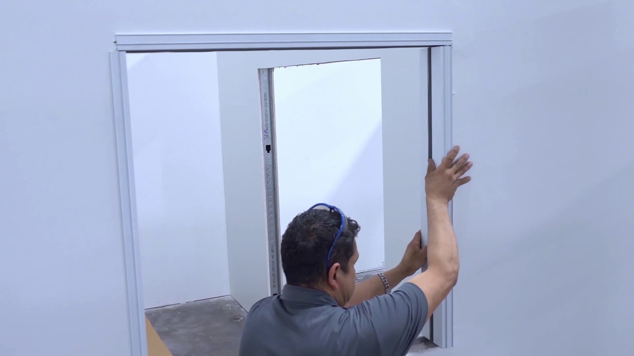 Wilson Partitions Snap On Trim partial height borrowed lite - YouTube