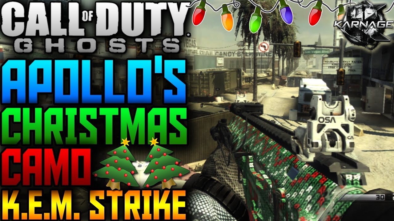 COD: Ghosts - Apollo's "CHRISTMAS CAMO" KEM STRIKE w/ ARX-160! (COD ...