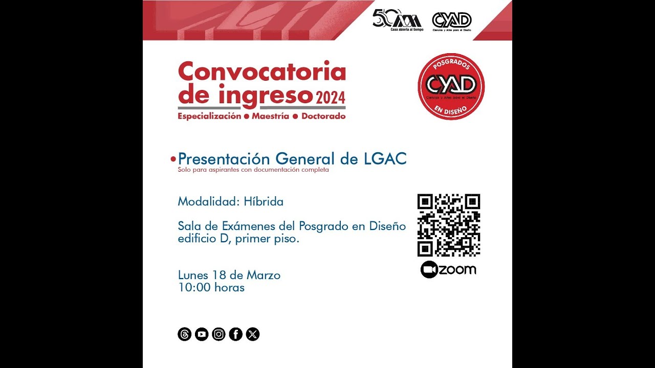 Presentación General de LGAC - Convocatoria 2024 - YouTube
