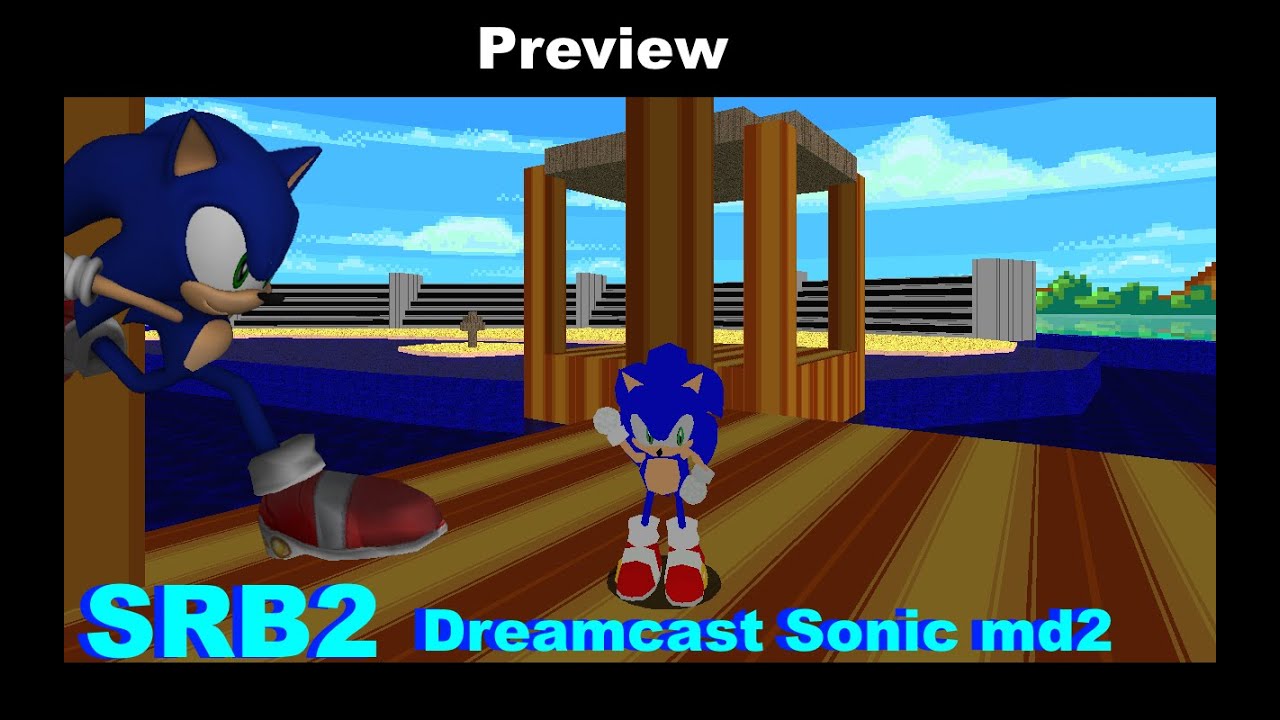 SRB2 Sa1 Dreamcast Sonic Preview 1 - YouTube