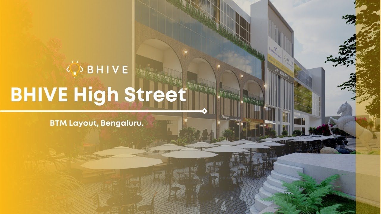 BHIVE High Street - 3D Walkthrough Video | Garuda BHIVE Workspace, BTM ...