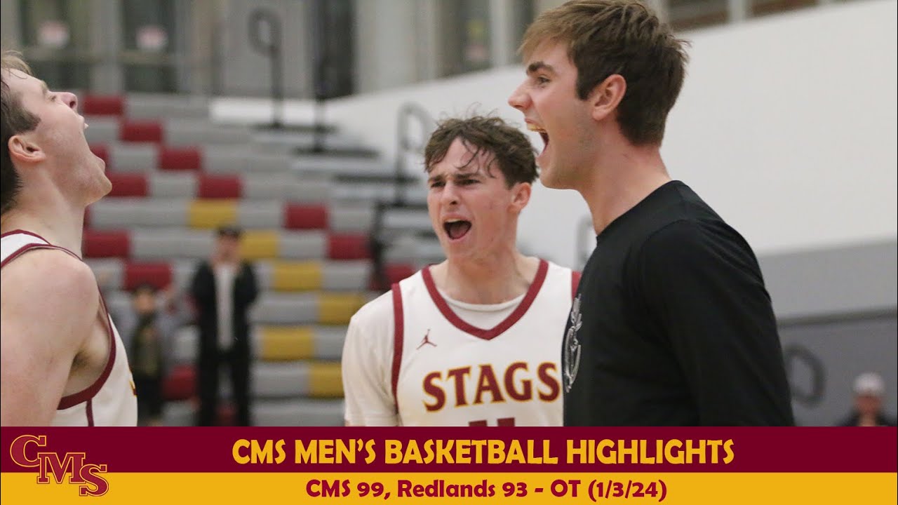 CMS Men's Basketball Highlights vs. Redlands - YouTube