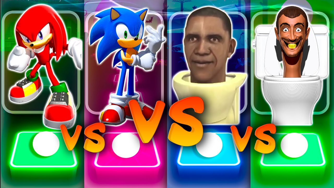 Knuckles the Echidna 🆚 SONIC 🆚 SKIBIDI TOILET 💩 America 🆚 Skibidi ...