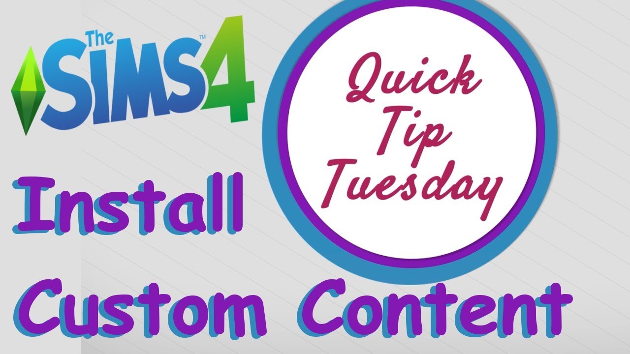 How To Install Mods (clothing and other Custom Content) ~ Sims 4 Quick ...