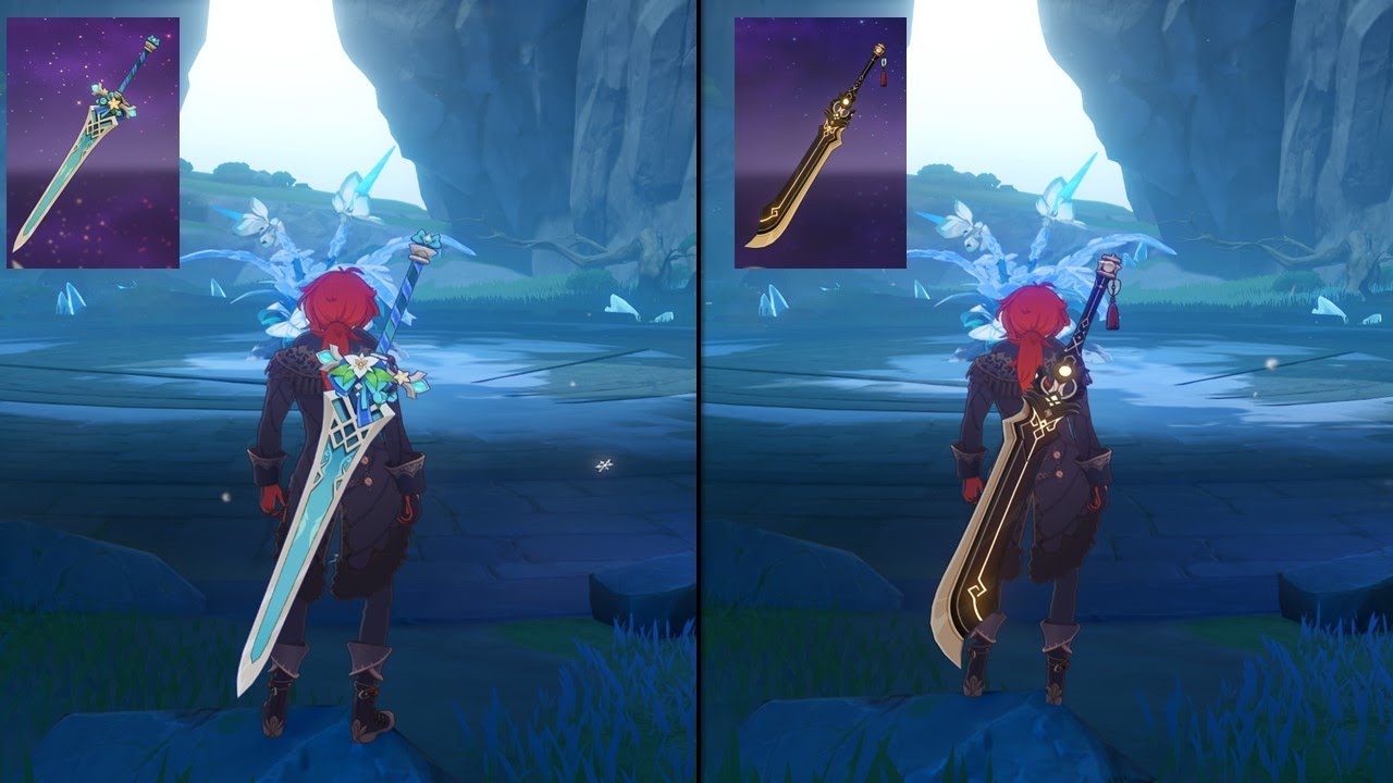 Diluc Weapon! Mailed Flower vs Prototype Archaic - Genshin Impact - YouTube