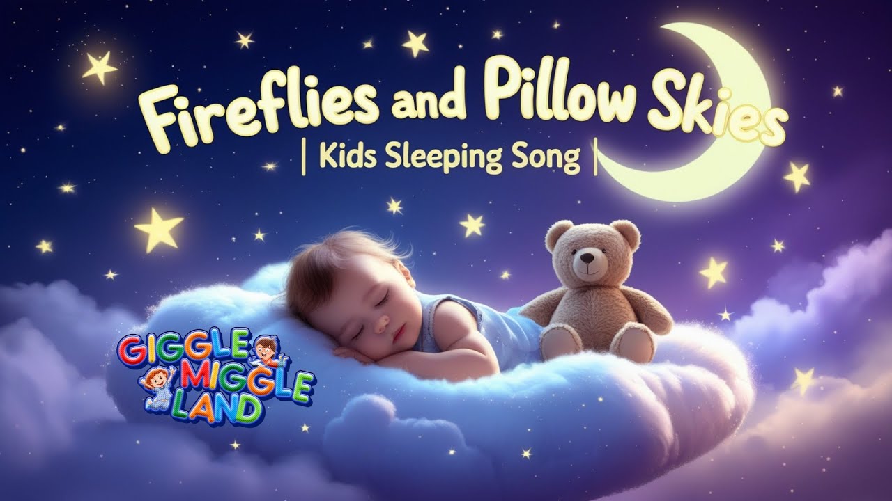 Kids Bedtime Music to Fall Asleep Fast | Fireflies and Pillow Skies ...