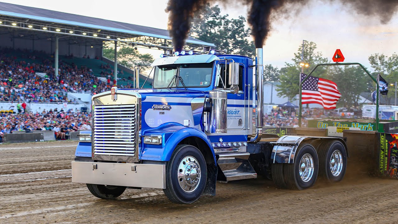 Big Rigs at Canfield OH Sept 2 2023 With Sled Ride On - YouTube