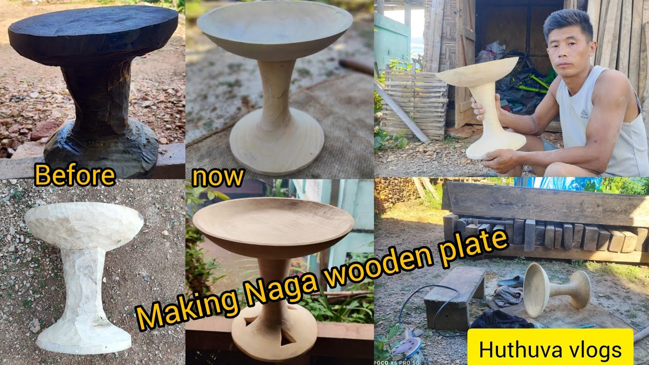 How to make Naga Wooden plates . Huthuva vlogs. - YouTube