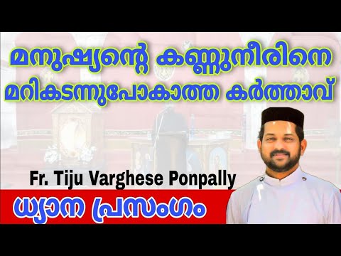 മനുഷ്യൻ്റെ കണ്ണുനീരിനെ മറികടന്നു പോവാത്ത കർത്താവ് | Fr Tiju Varghese Ponpally | Devotional ...