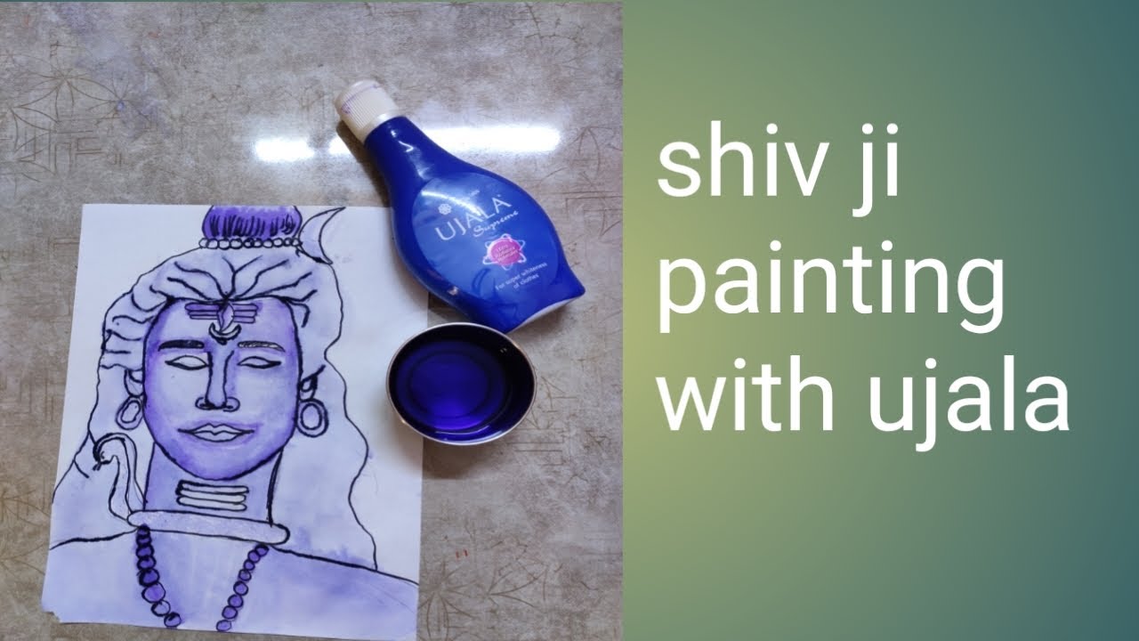 shiv ji painting with ujala || creative tejas - YouTube