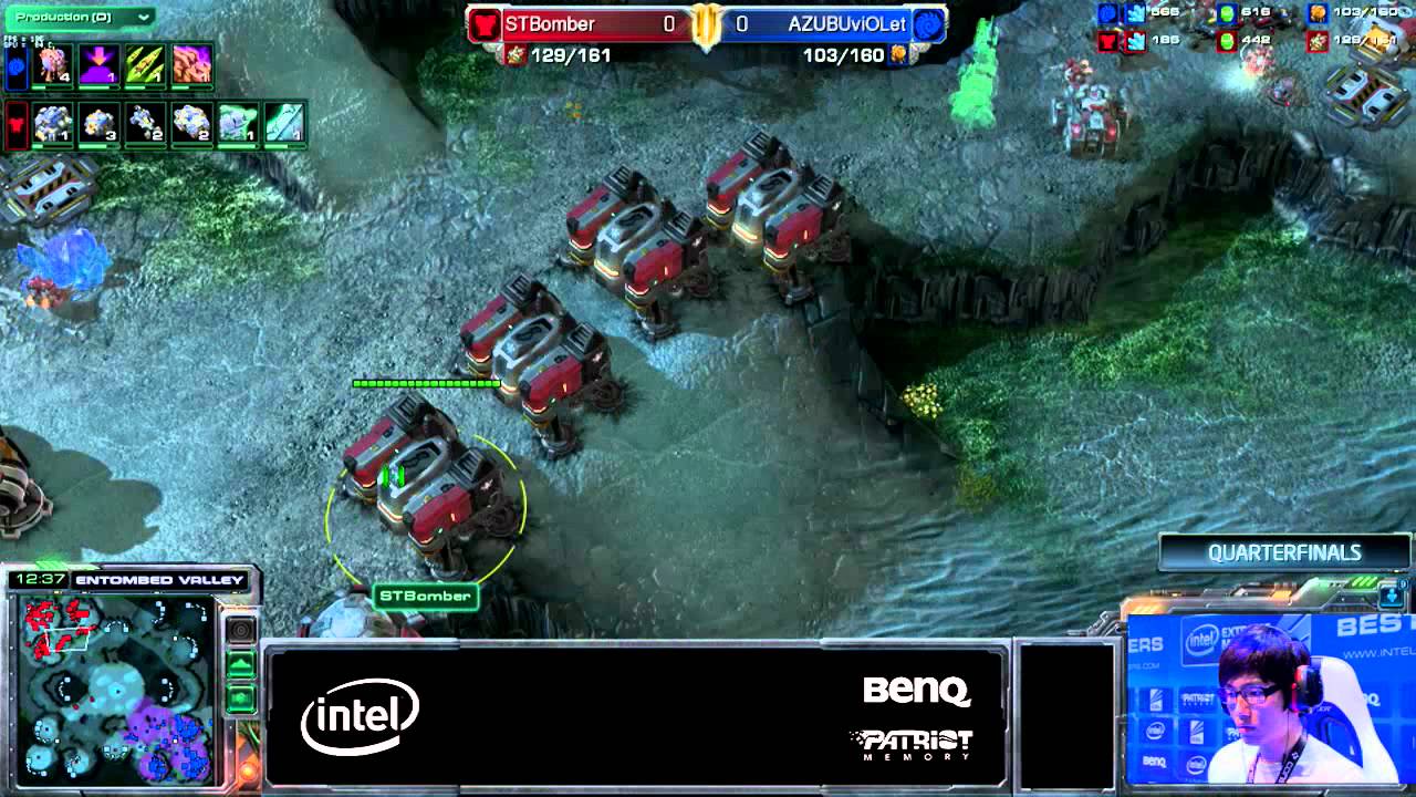 viOLet (Z) vs Bomber (T) G1 IEM GamesCom Day 4 Quarterfinals - YouTube