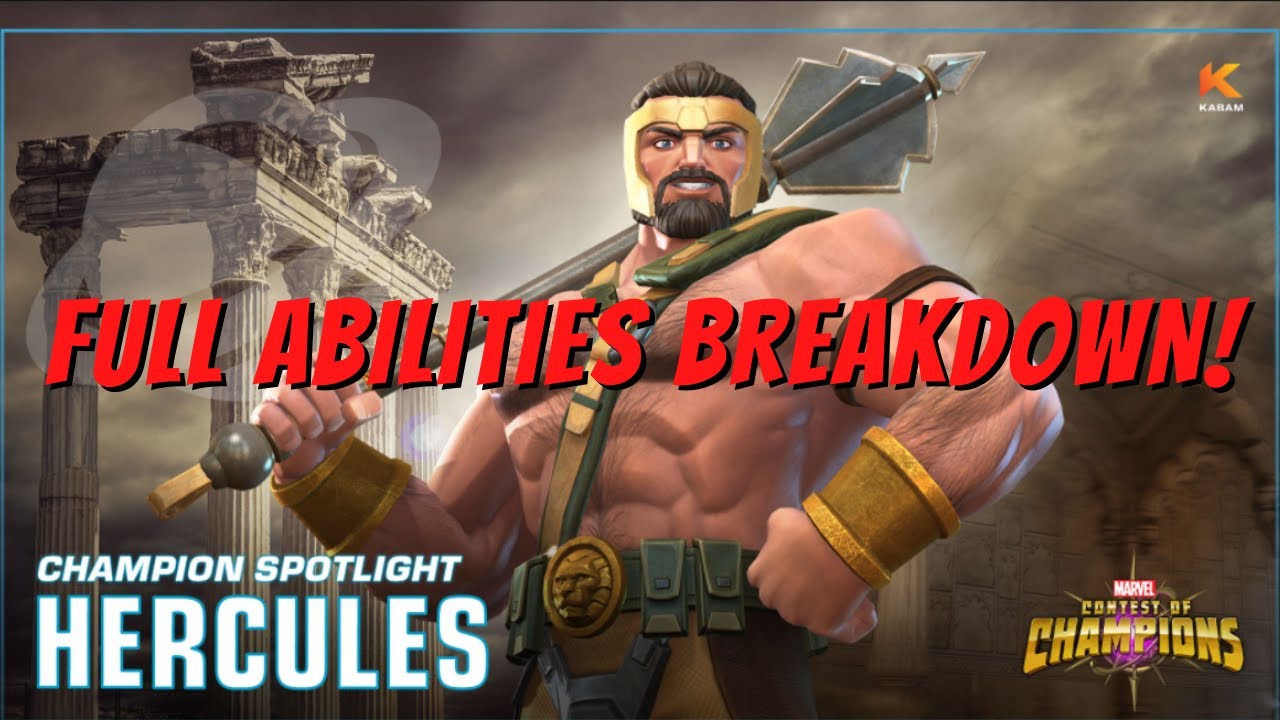 Hercules - Full Abilities Revealed! - Marvel Contest of Champions - YouTube