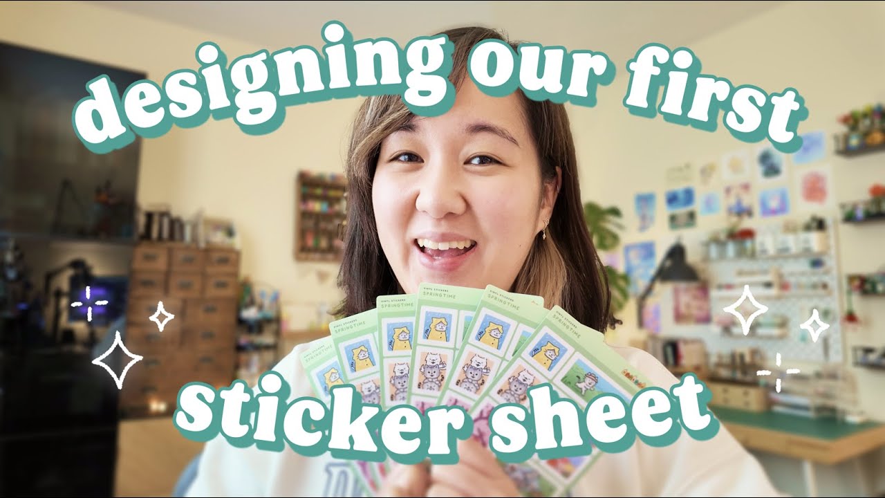 designing our first sticker sheet at home equipment, materials and ...